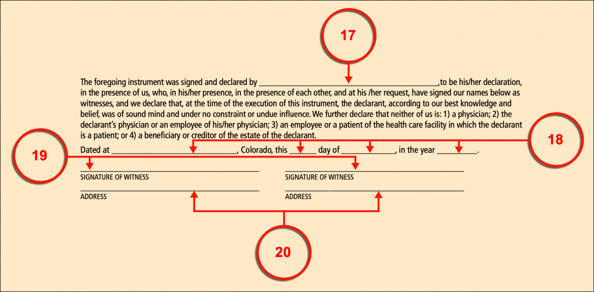 Free Colorado Advance Directive Form (Medical POA + Living Will) | PDF