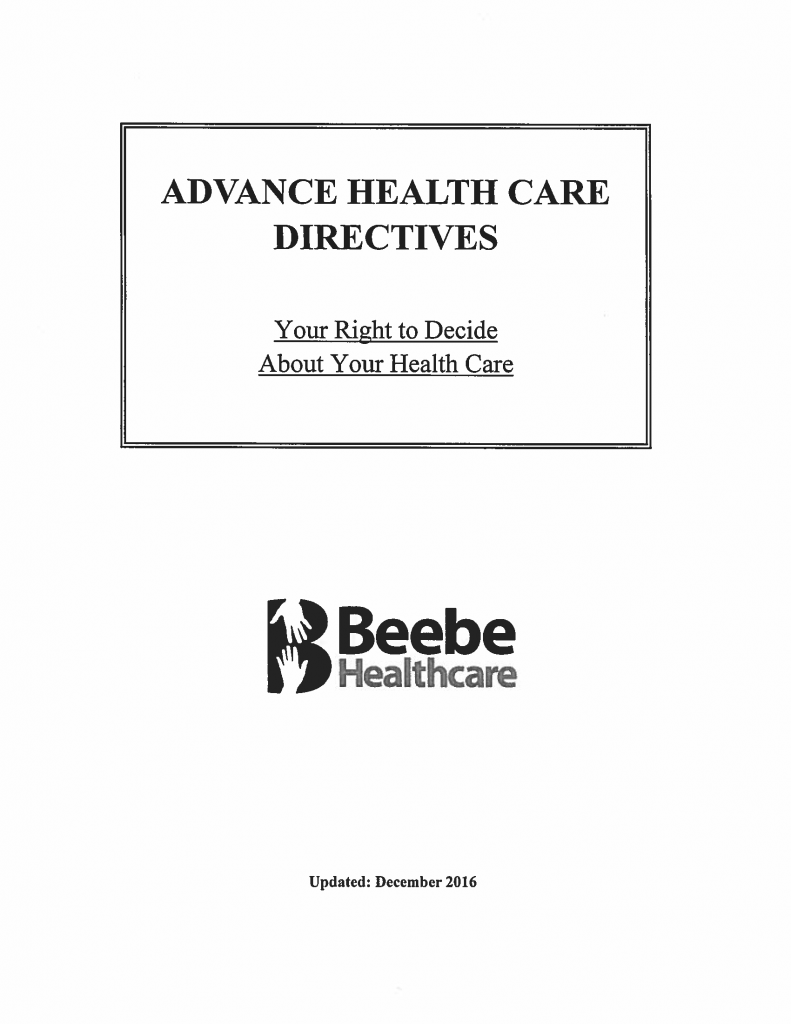Free Delaware Advance Directive Form (Medical POA + Living Will) | PDF