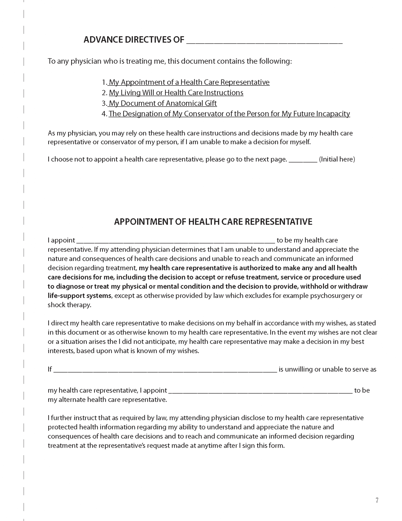 Free Connecticut Advance Directive Form (Medical POA + Living Will) | PDF