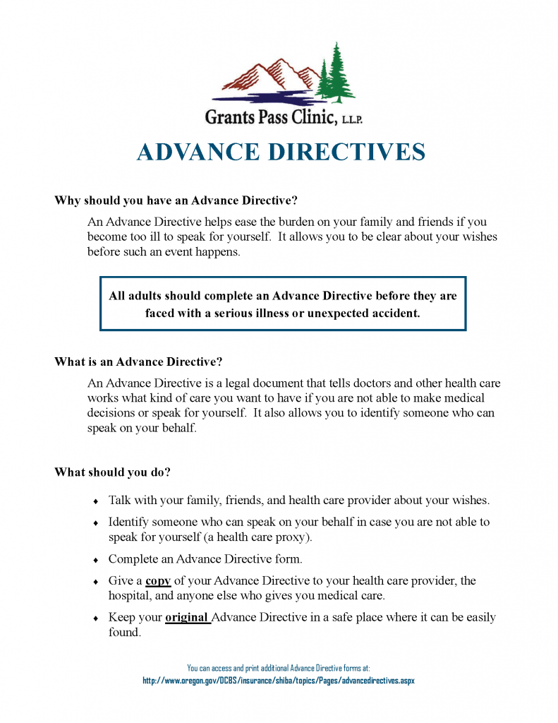 Free Oregon Advance Directive Form (Medical POA + Living Will) | PDF